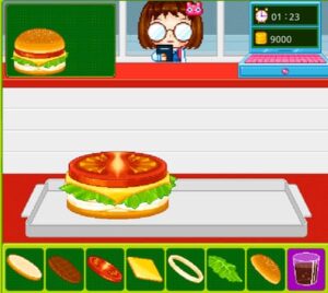 비비빅 버거짱 게임하기 (햄버거) - 조아게임
